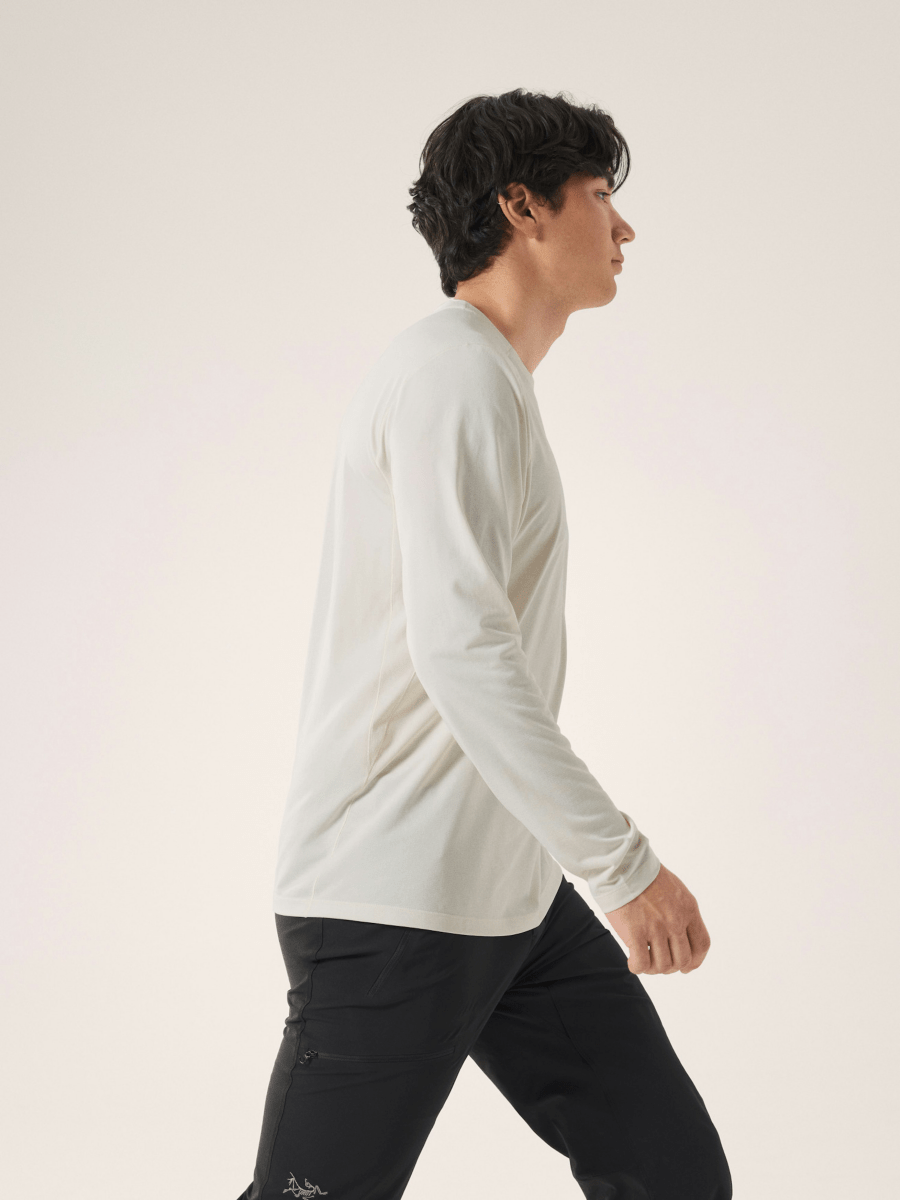 Arc'teryx Men's Breathable Cormac Crew Neck Shirt Long Sleeve White ...