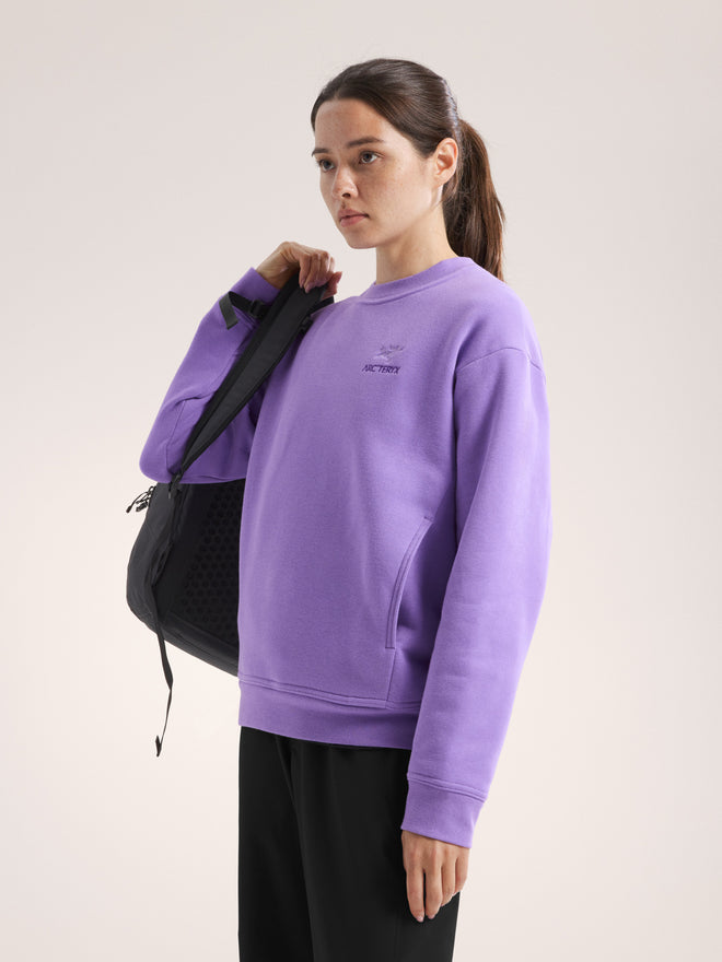 Arc'teryx Women's Warm and comfortable Emblem Fleece Crew Purple ...