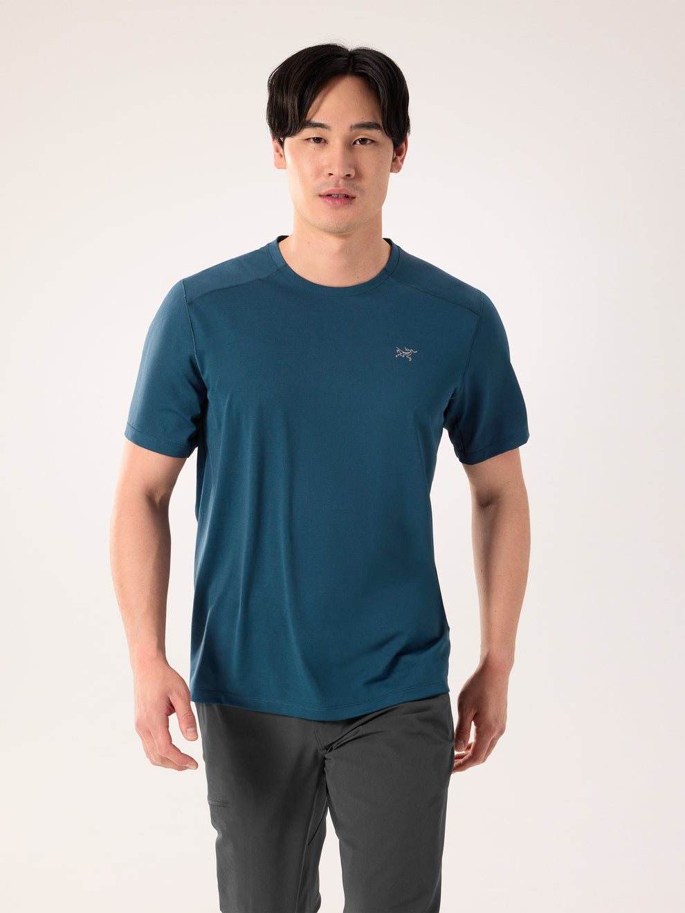 Arc'teryx Men Breathable Cormac Crew Neck Shirt SS Blue Green ...