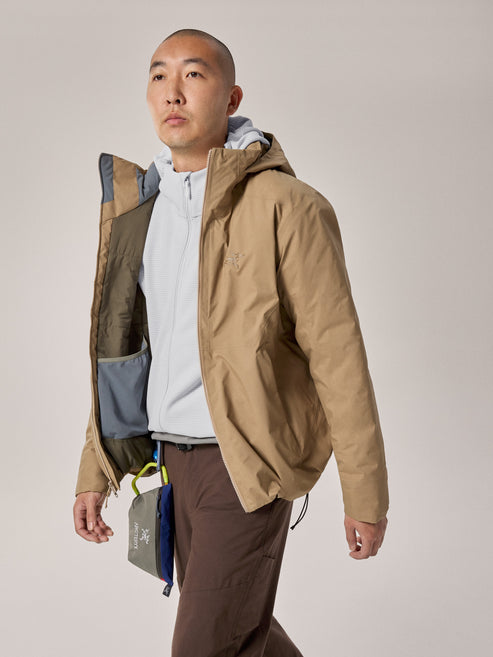 Arc'teryx Men's Waterproof Ralle Insulated Jacket Light Brown – Canvas ...