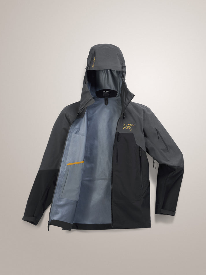 Arc'teryx Men's Waterproof Rush Jacket Dark Grey – Graphite / Blk ...