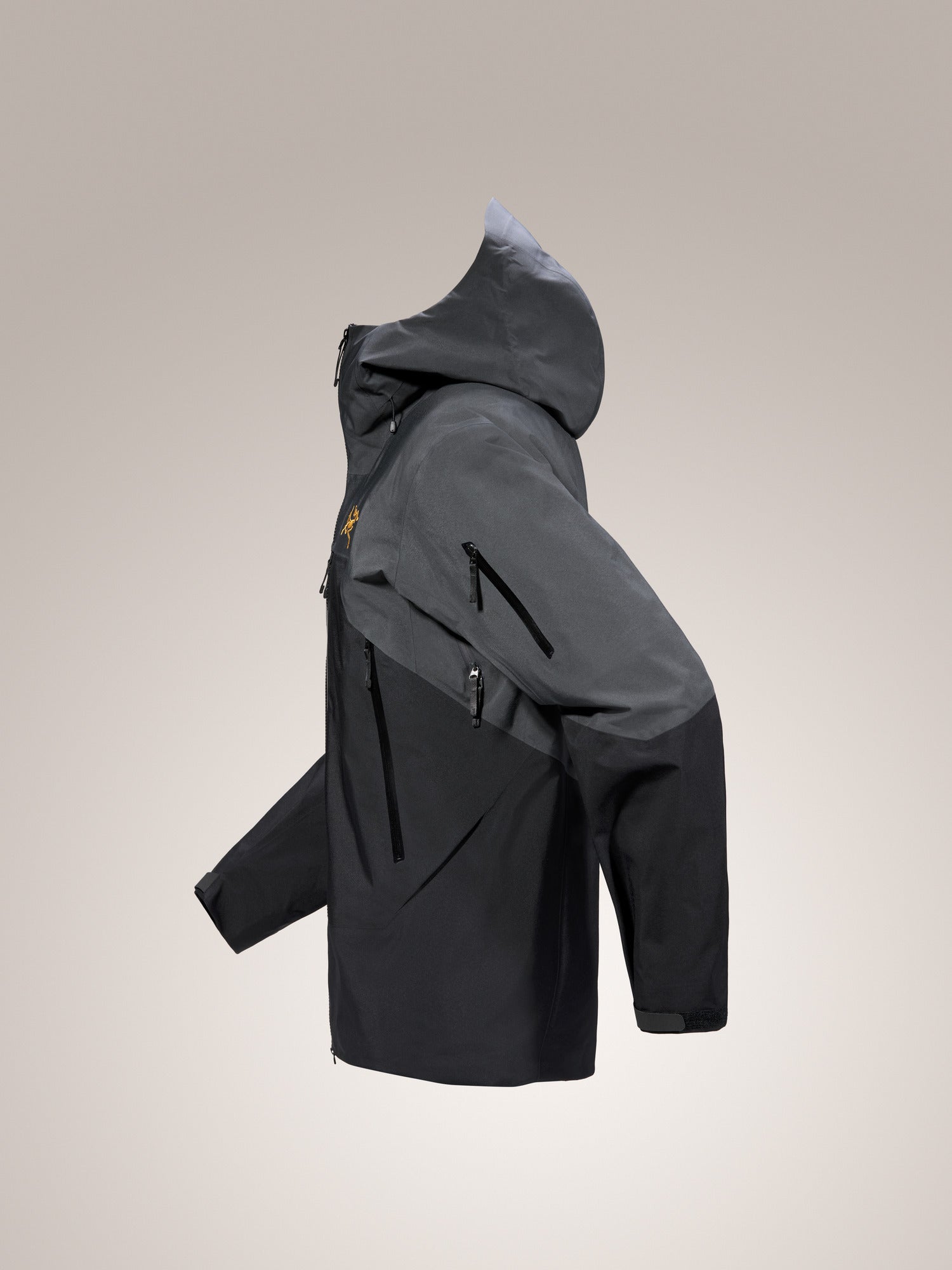 Arc'teryx Men's Waterproof Rush Jacket Dark Grey – Graphite / Blk ...
