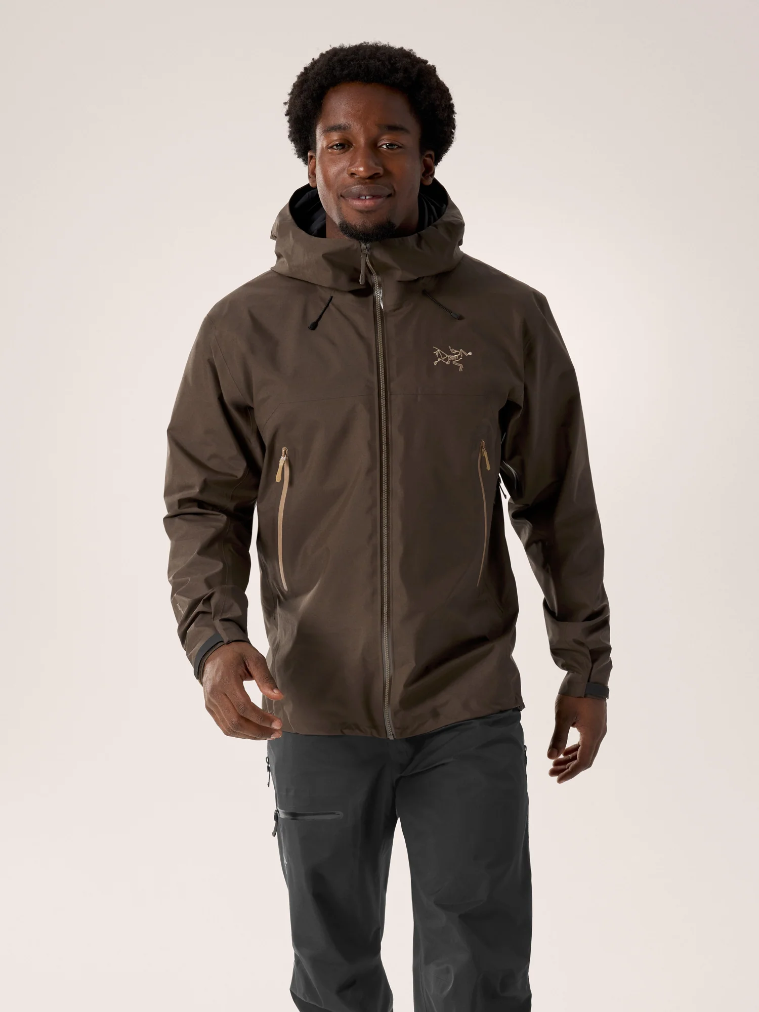 Arc'teryx Men's Waterproof Beta SL Jacket Dark Brown – Carob / Canvas ...
