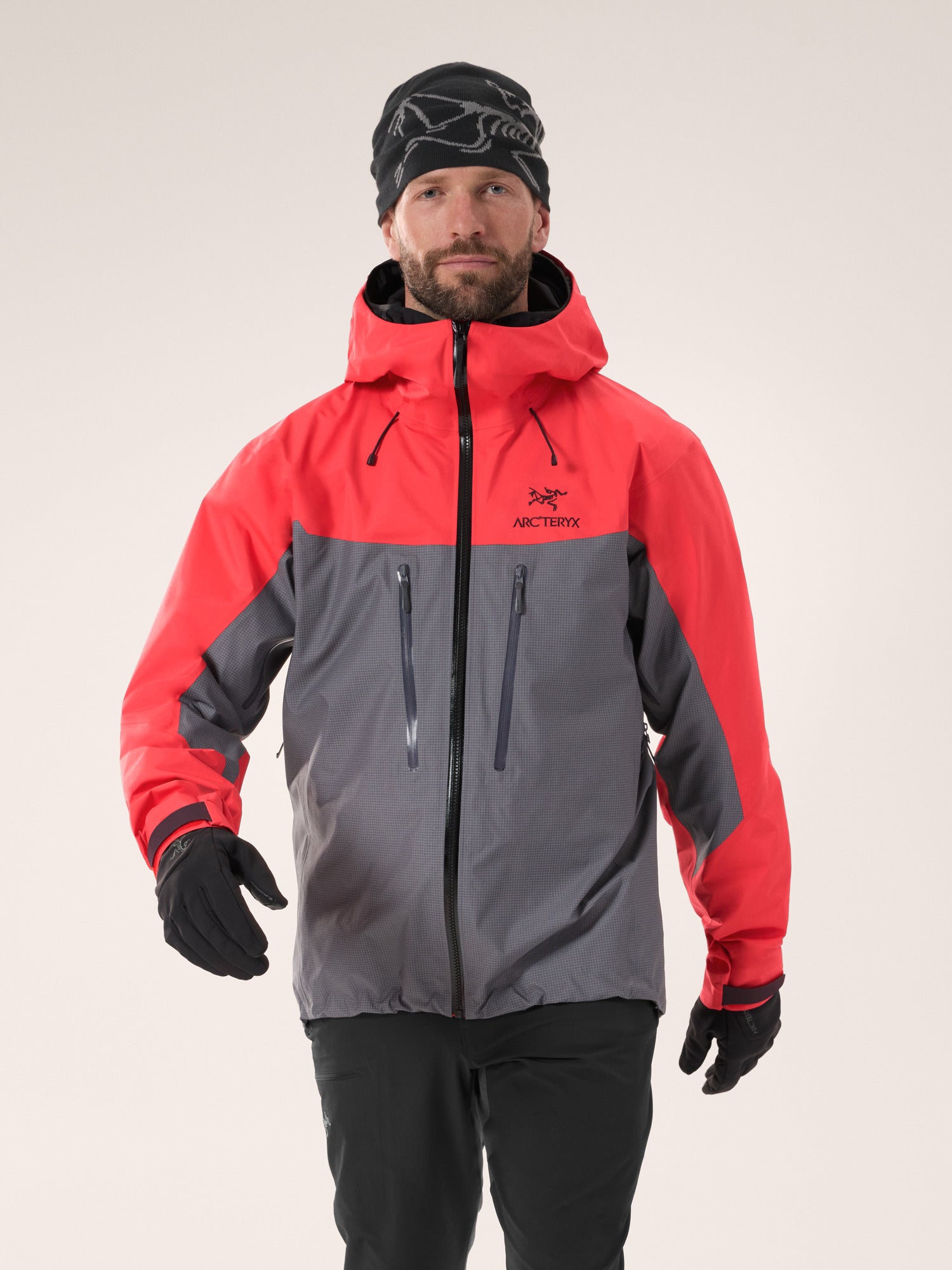 Arc'teryx Men's Waterproof Alpha Jacket Red – Dynasty / Dk Grey – Arc ...