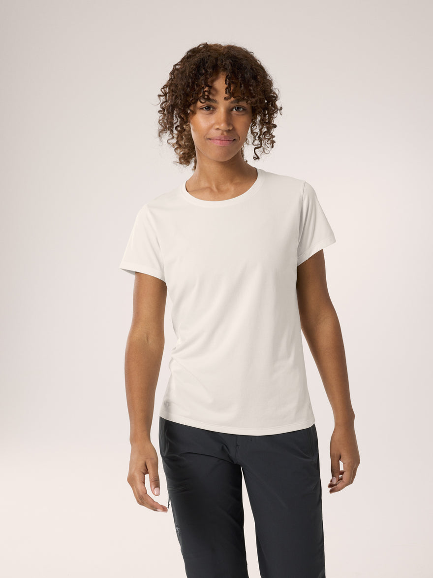 Arc'teryx Women Breathable Taema Crew Neck Shirt SS Light Grey – Arctic ...