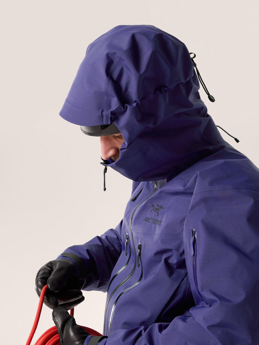 Arc'teryx Men's Waterproof Alpha SV Jacket Purple – Soulsonic / Black ...