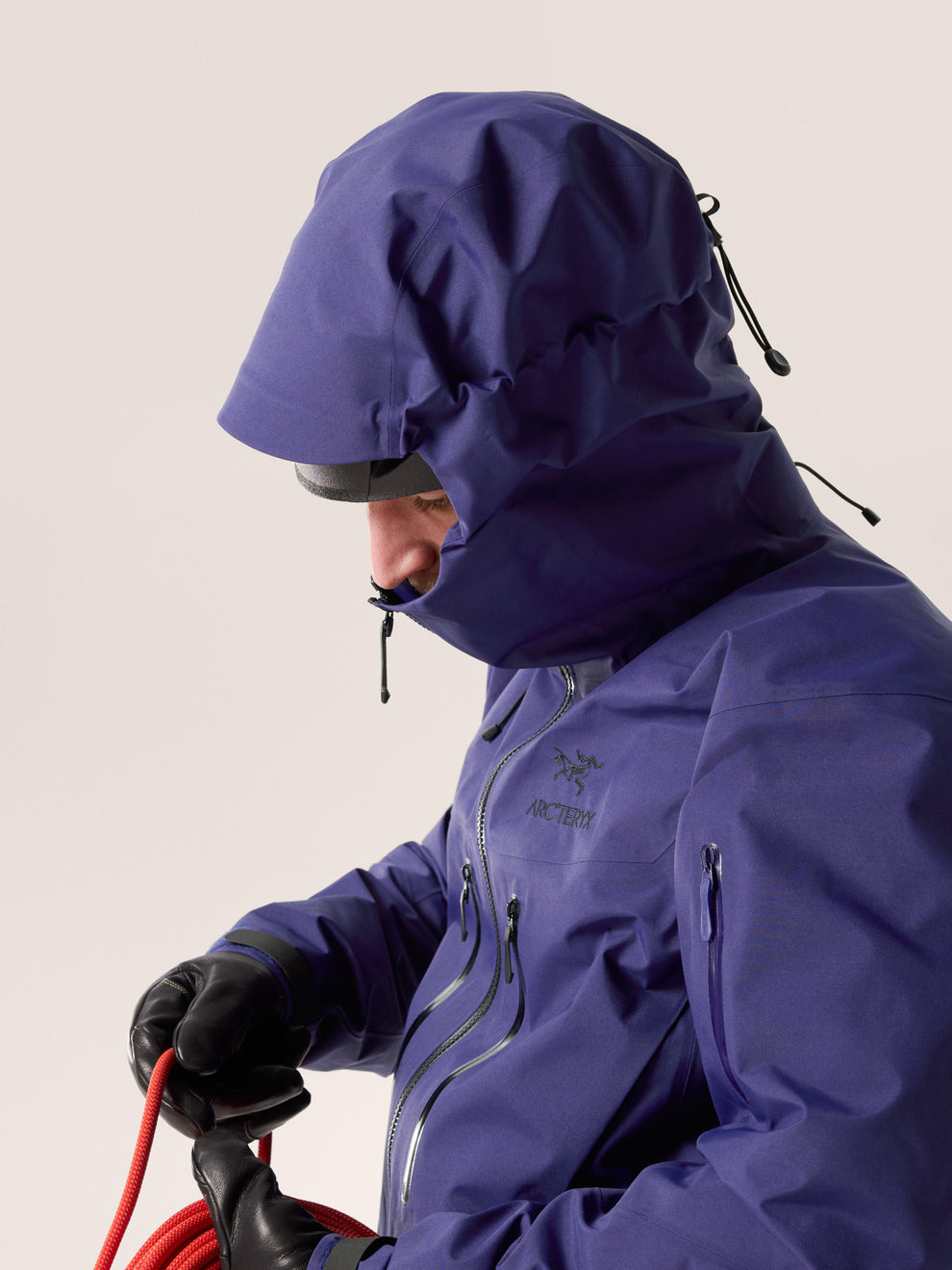 Arc'teryx Men's Waterproof Alpha SV Jacket Purple – Soulsonic / Black ...