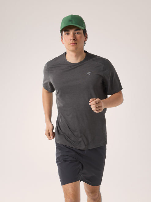 Arc'teryx Men Breathable Cormac Crew Neck Shirt SS Dark Grey – Black ...